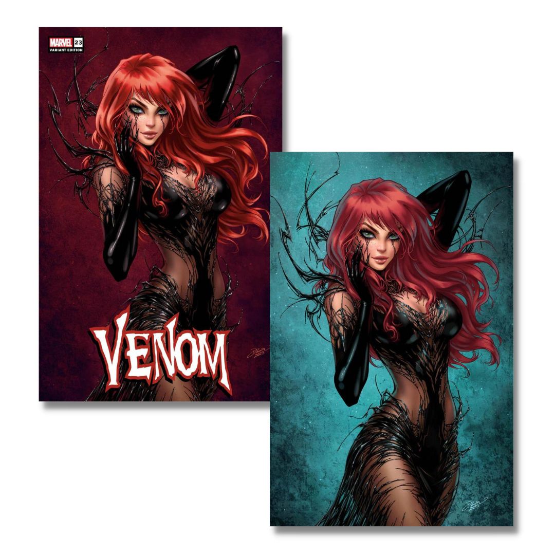 VENOM #23 - EXCLUSIVE - VENOMIZED BLACK WIDOW - DAWN MCTEIGUE – hardtocomebuy